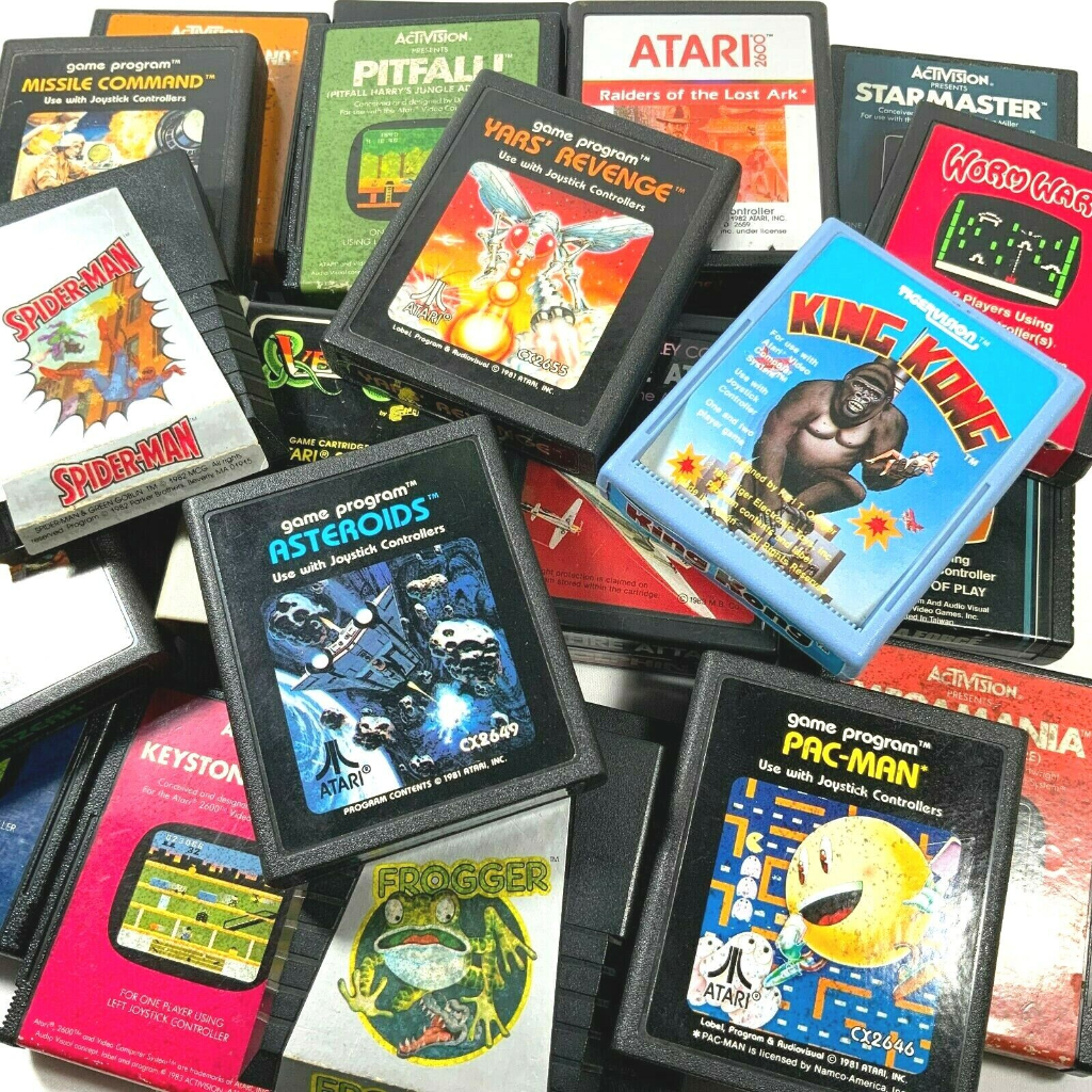 cartuchos atari 2600 diversos importados, coleco, parker, apollo ...