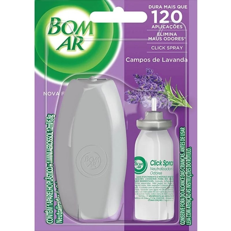 Click Spray Bom Ar Lavanda Completo - (Aparelho + Refil) | Shopee Brasil