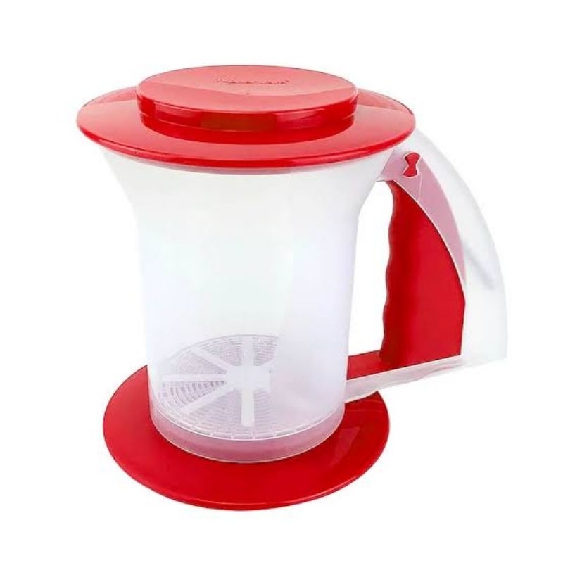 Tupperware Polvilhador/Peneira/Tapioqueira Vermelho e Transparente ...