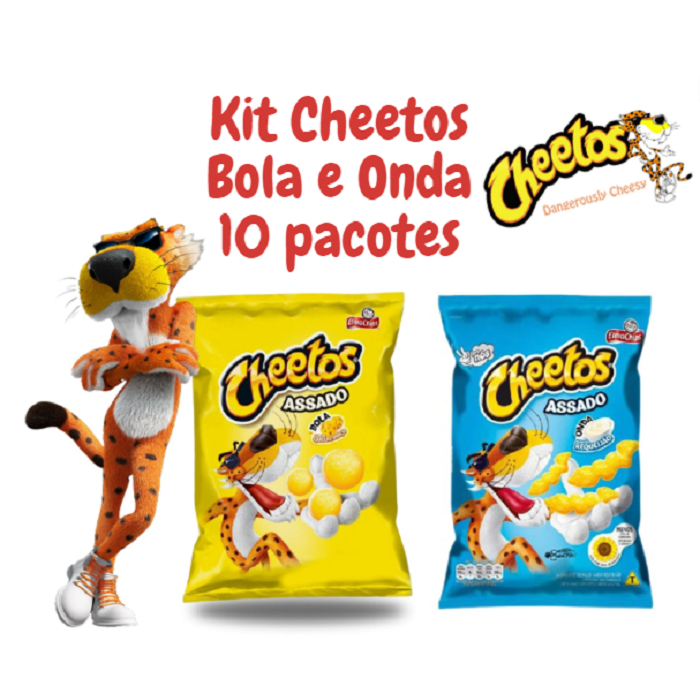 Kit 10 Salgadinho Cheetos Bola 37g Onda 45g Elma Chips Lanches Festas | Shopee Brasil