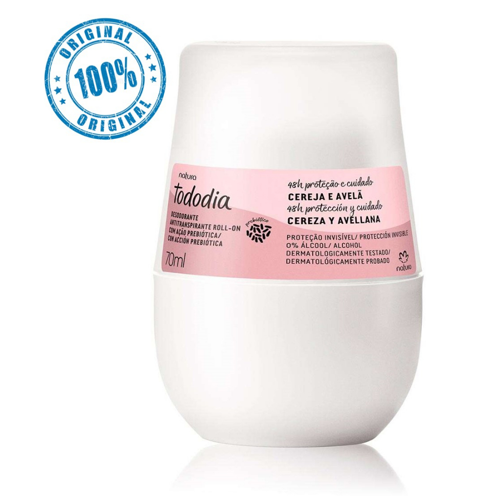 Natura Tododia Desodorante Antitranspirante Roll-on - Cereja e Avelã ...