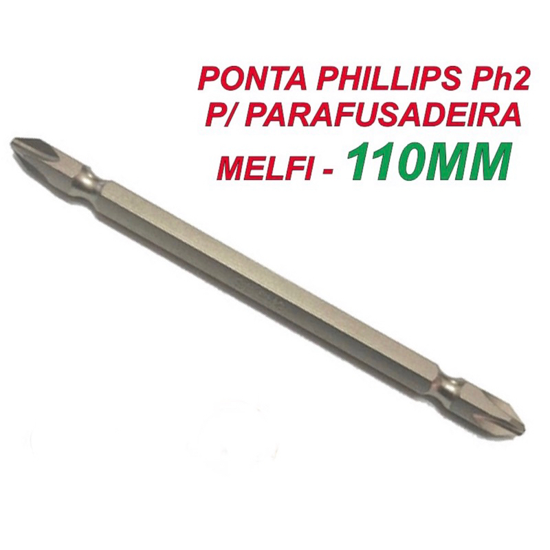 Ponta Bits philips Imantada PH2 100MM para Parafusadeira - MELFI ...