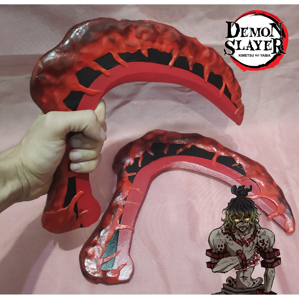 Foice gyutaro lua superior seis anime kimetsu no yaba em madeira ...