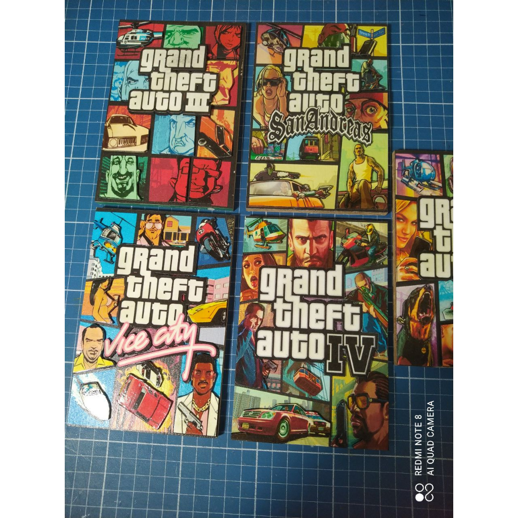 COLEÇÃO DE CAPAS GTA / IMÃ 3D / ARTESANAL / 15x10 cm | Shopee Brasil