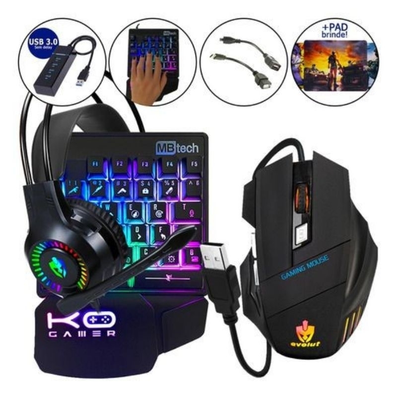 Kit Mobilador Gamer Completo LED RGB 6 Meses de garantia | Shopee Brasil