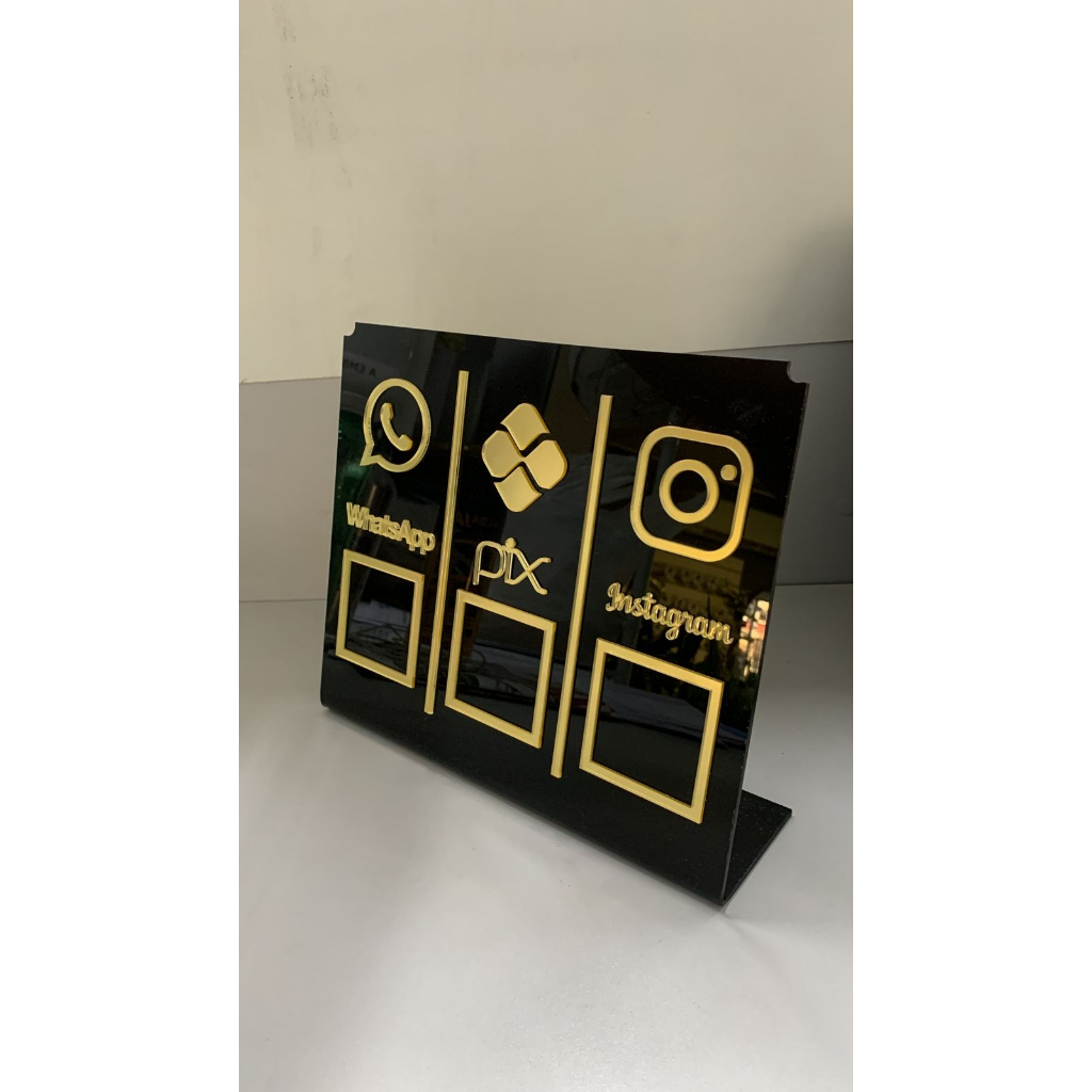 Placa Acrilico Pix | Shopee Brasil