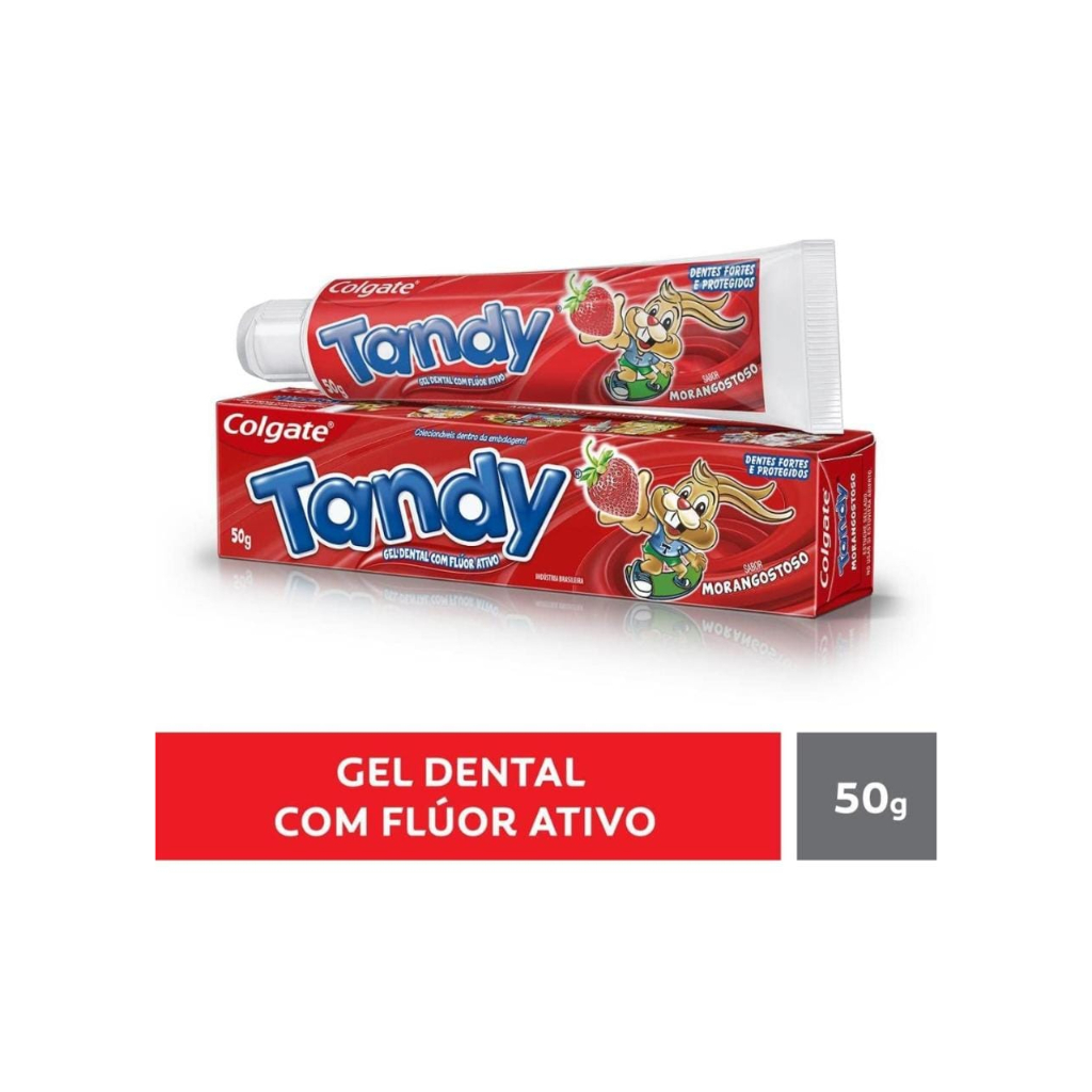 Creme Dental Infantil Colgate Tandy Morangostoso - 50g | Shopee Brasil
