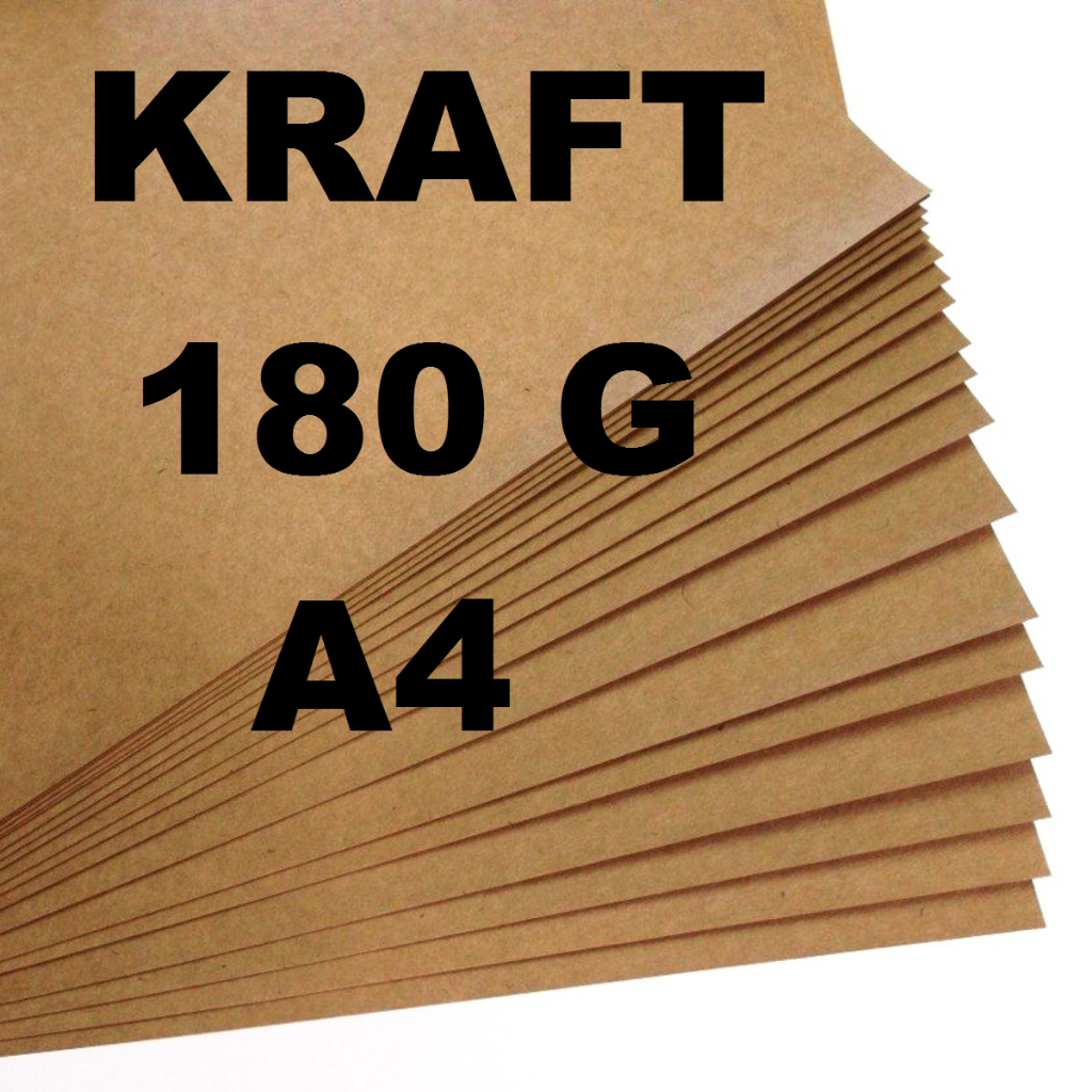 Papel Kraft 180G - A4 - 50 FOLHAS KLABIN | Shopee Brasil