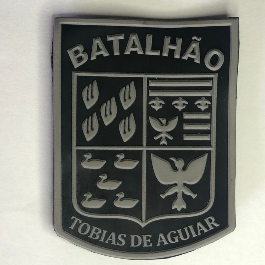 Patch Emborrachado Brasão 1° De Choque Com Velcro ( Macho e Femia ) | Shopee Brasil