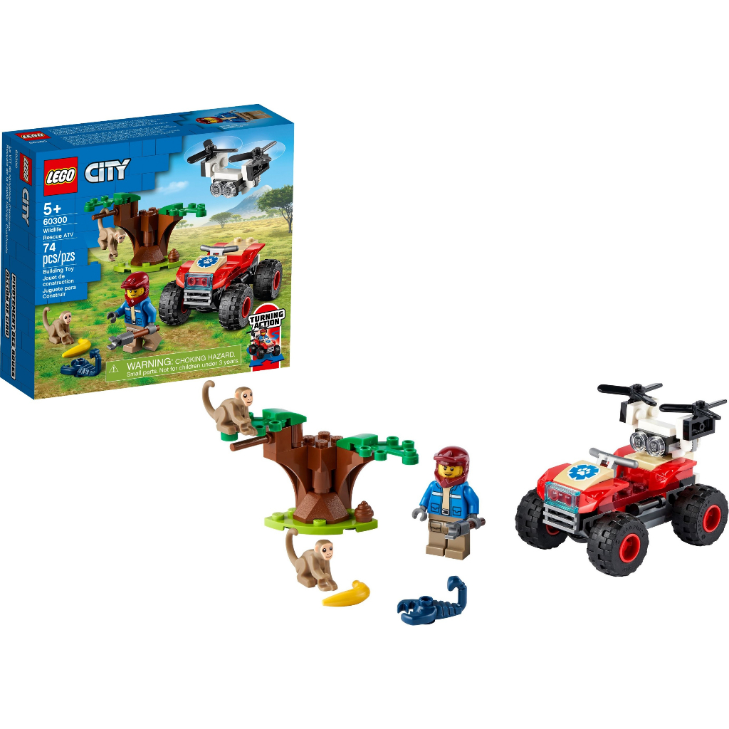 Lego 60300 - Quadriciclo Para Salvar Animais Selvagens - Lego City ...