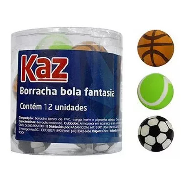 Borracha Bola Fantasia Kaz 12 Unidades | Shopee Brasil