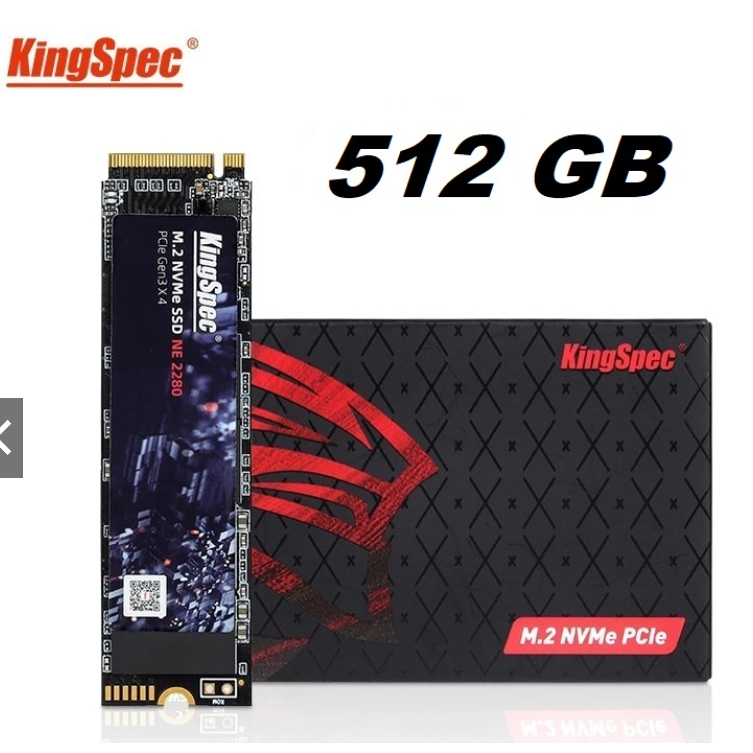 SSD NVME 512GB M.2 PCIE KINGSPEC | Shopee Brasil