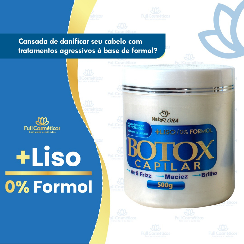 Mascara capilar BOTOX 500g natyflora | Shopee Brasil