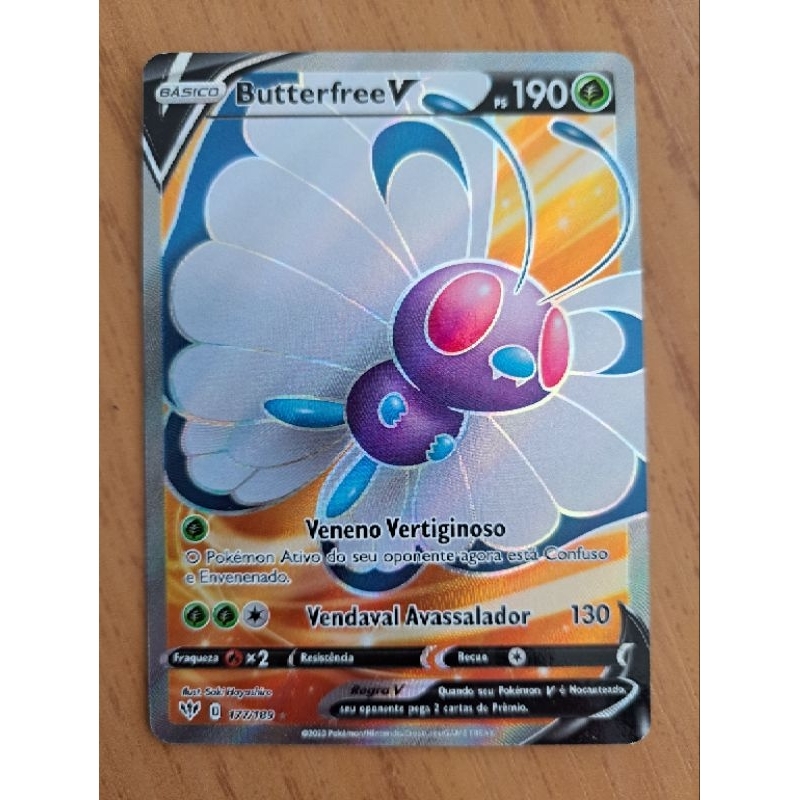 Card Pokémon Butterfree V original e nova | Shopee Brasil