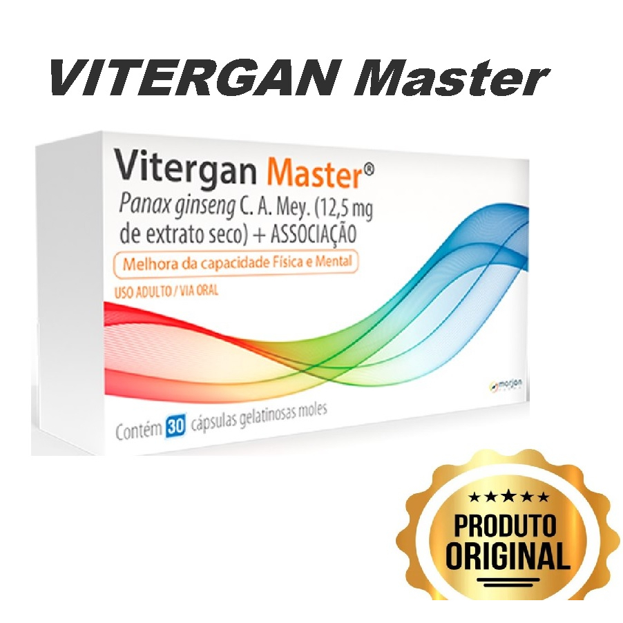 Vitergan Master com 30 Cápsulas ORIGINAL | Shopee Brasil