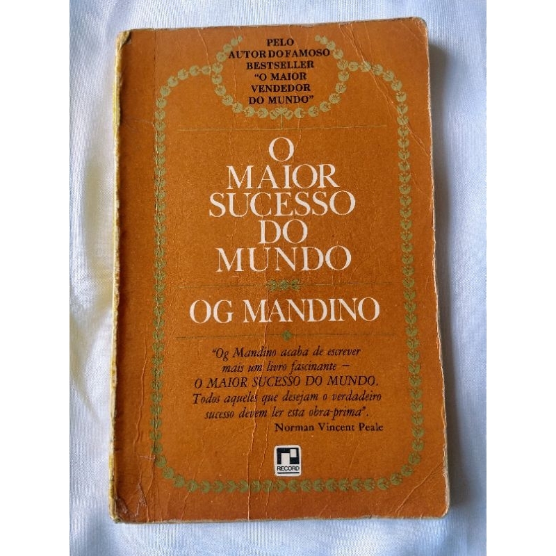 O Maior Sucesso do Mundo (Og Mandino) | Shopee Brasil