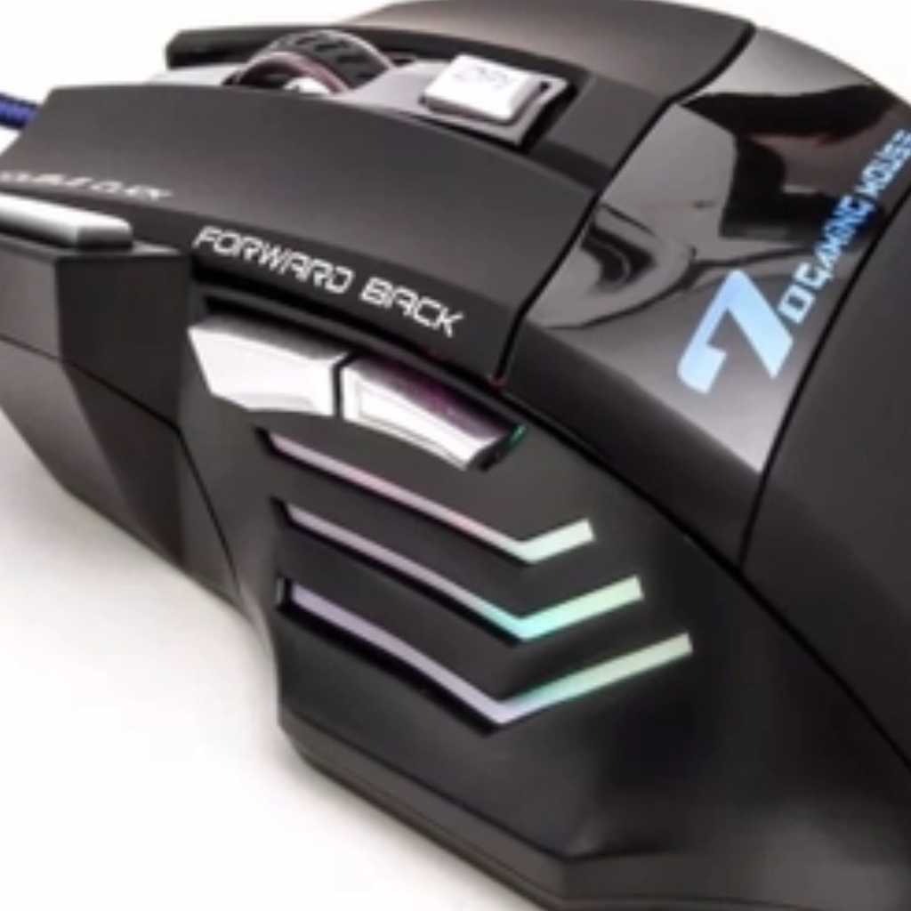 Mouse Para Jogo 800/ 1200/ 1600 / 2400 / 2800 / 3200 DPI LED RGB PARA GAMER - MOUSE GAMER ...