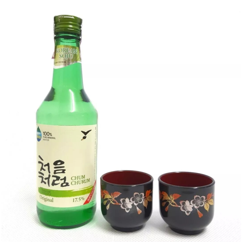 01 Bebida Soju Coreano Original/Sabor + 02 Copo Guinomi | Shopee Brasil