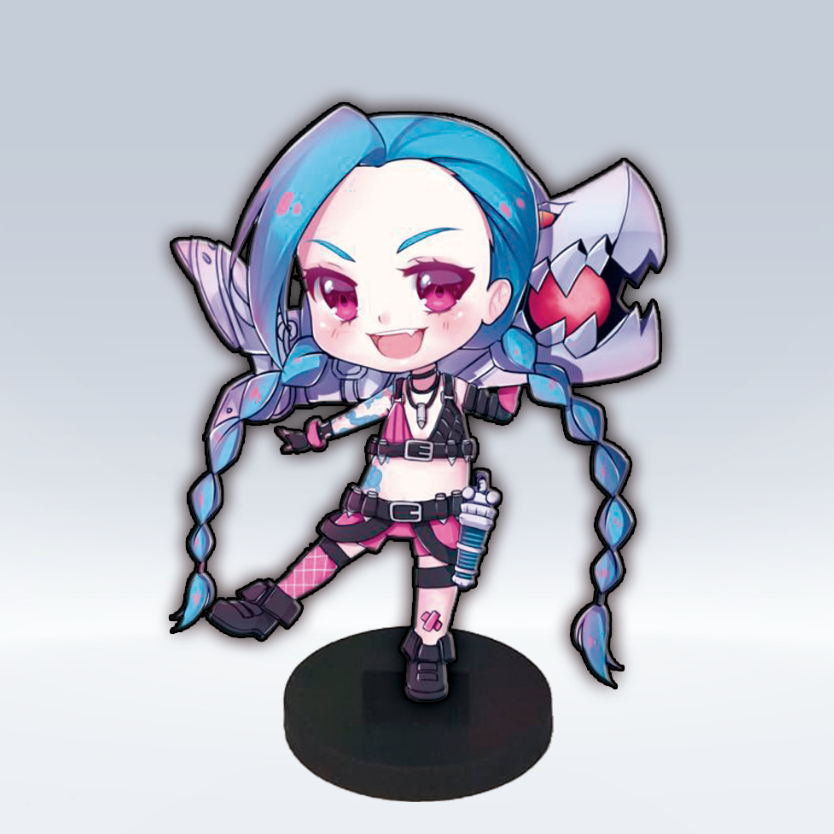 Mini Jinx League of Legends Totem em MDF 10cm | Shopee Brasil