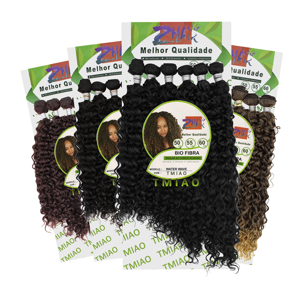 Cabelo Organico Bio Fibra Melhor Qualidade Water Wave 60 CM | Shopee Brasil