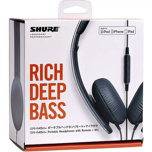 Fone De Ouvido Headset Shure iPhone iPad Srh145m+ - ORIGINAL | Shopee ...