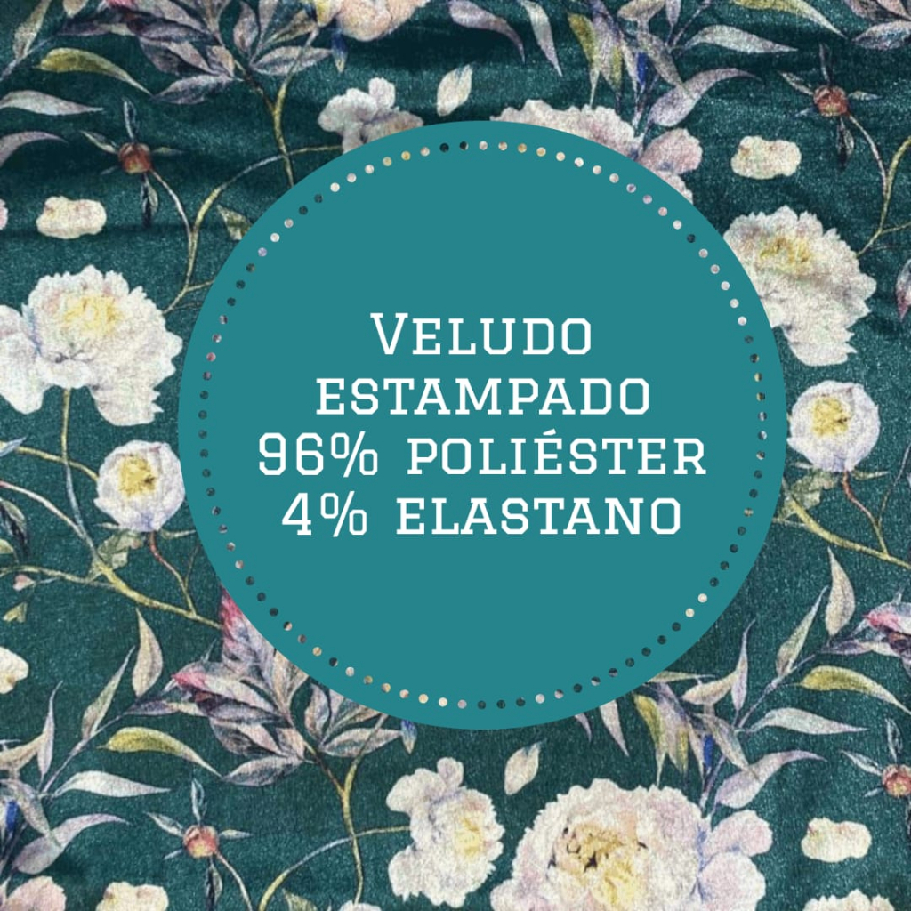 TECIDO VELUDO ESTAMPADO (1M X 1,60M) "s7341" | Shopee Brasil
