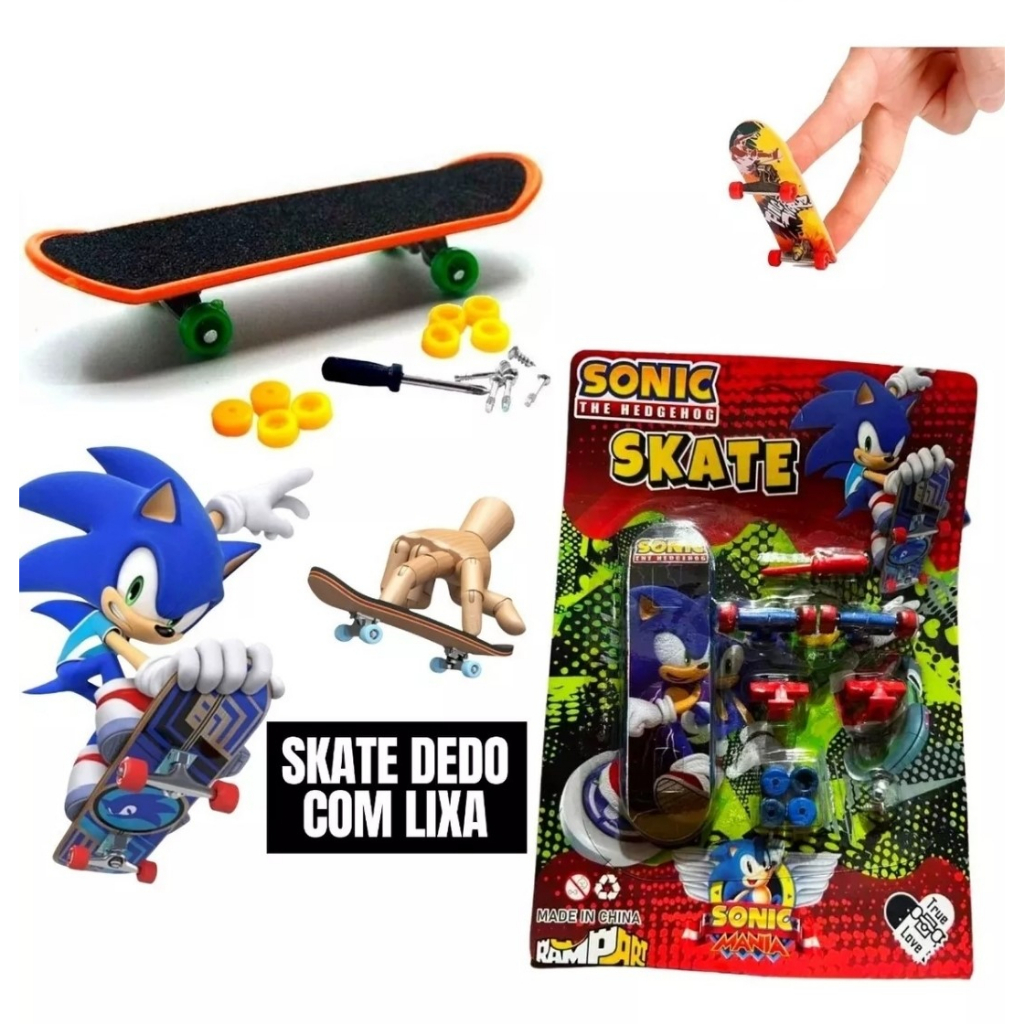Skate de Dedo do Sonic | Shopee Brasil