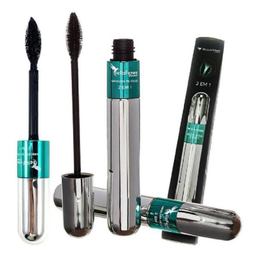 Máscara De Cílios 2 em 1 Rímel 4D 15ml Bella Femme | Shopee Brasil