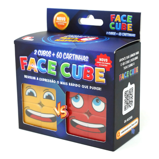 JOGO FACE CUBE (2 CUBOS + 60 CARTAS) Cuber Brasil Cubo Mágico | Shopee ...