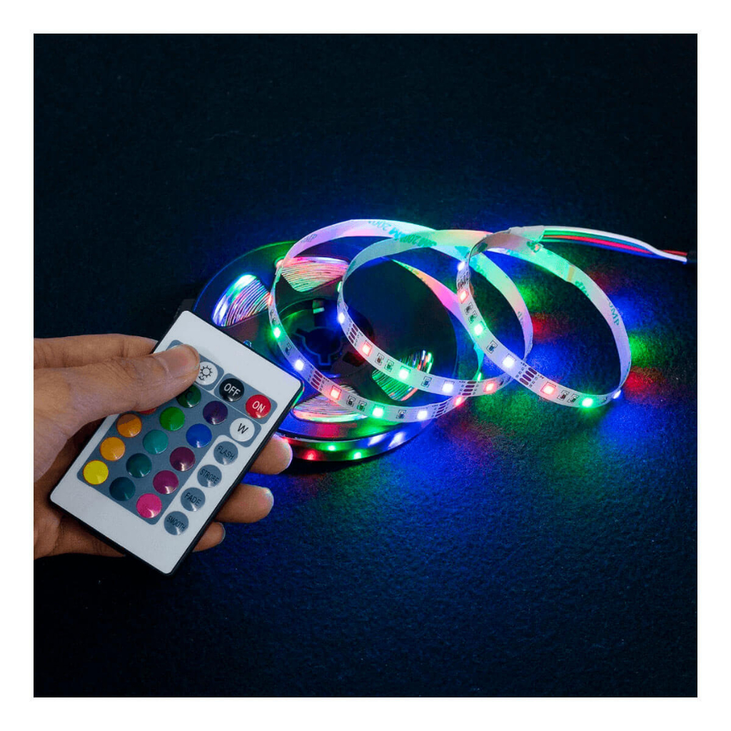 Fita Led RGB 5m Colorida - Fita de Luz Led RGB 5 Metros Arco Iris ...