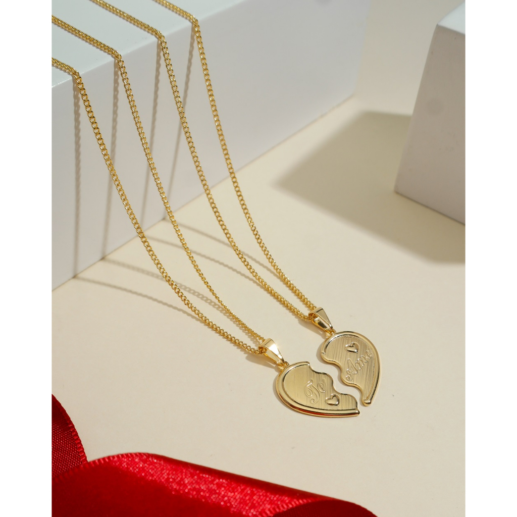 Kit Correntinha Dia Dos Namorados Banhado A Ouro 18k + Pingente Cara ...