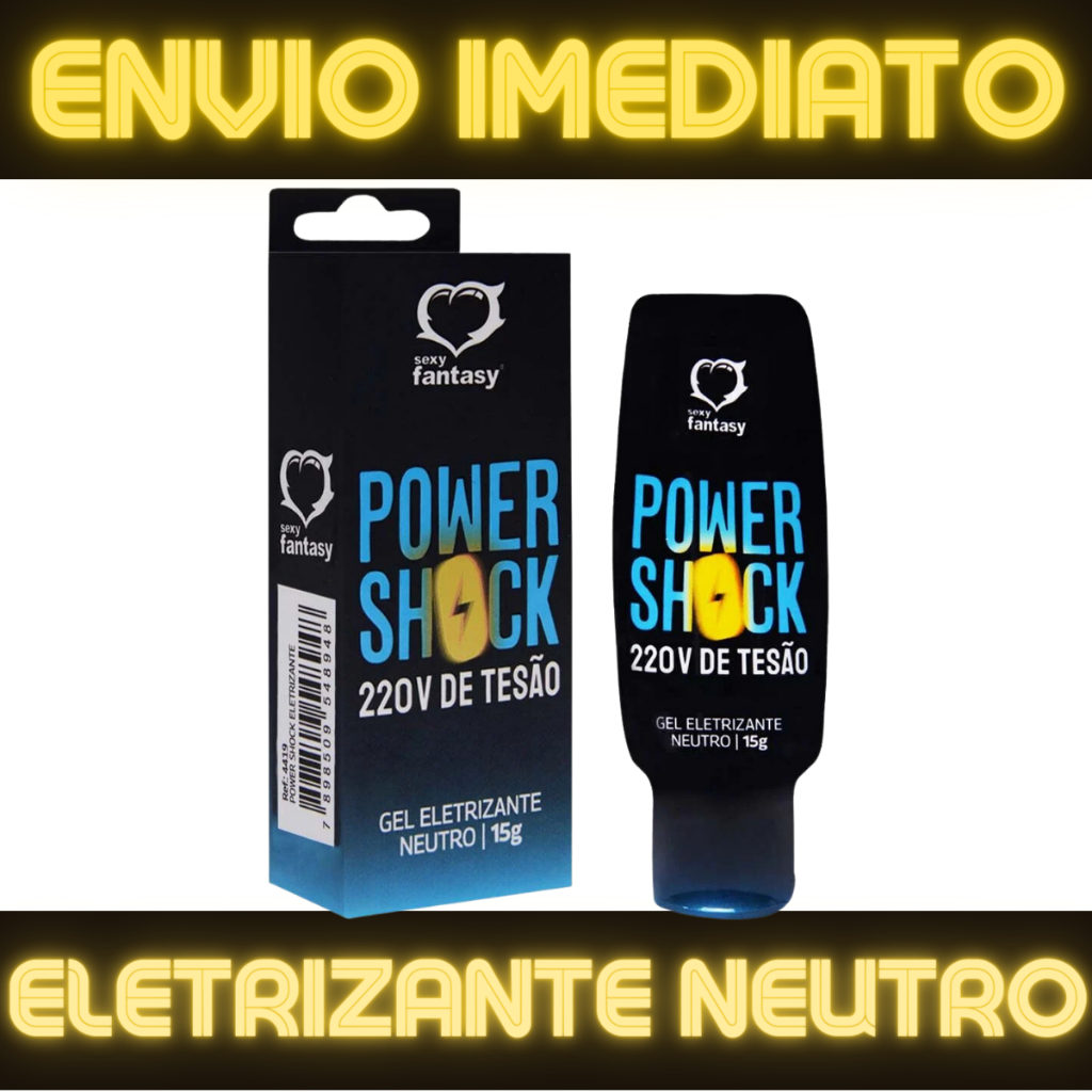 Gel Eletrizante Excitante Unissex Power Shock 15g Sexy Fantasy Extrato ...