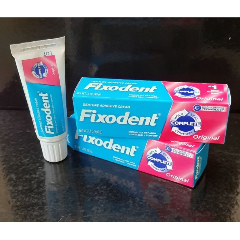 FIXODENT ORIGINAL 40g(Kit com 02 unidades) | Shopee Brasil