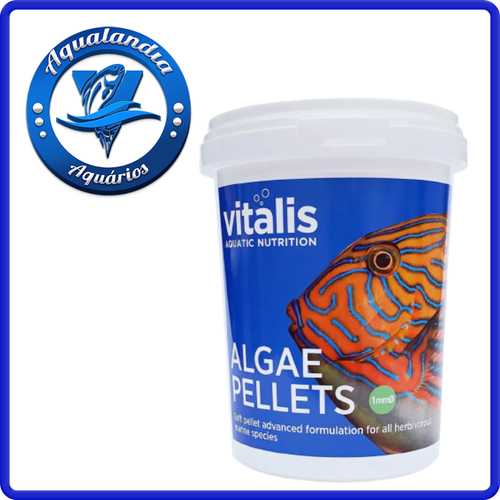 Vitalis Ração Algae Marine Pellets 70g Para Agua Salgada | Shopee Brasil