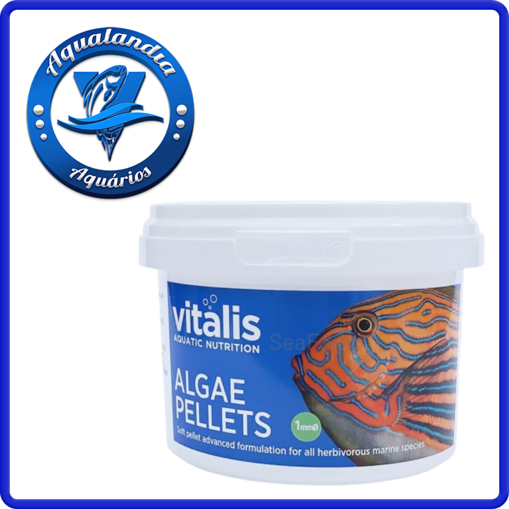 Vitalis Ração Algae Marine Pellets 140g Para Aquario | Shopee Brasil