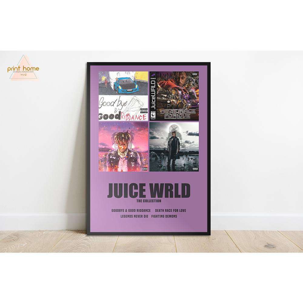 Quadro Placa MDF Colors Coletânea Álbuns Juice Wrld | Shopee Brasil