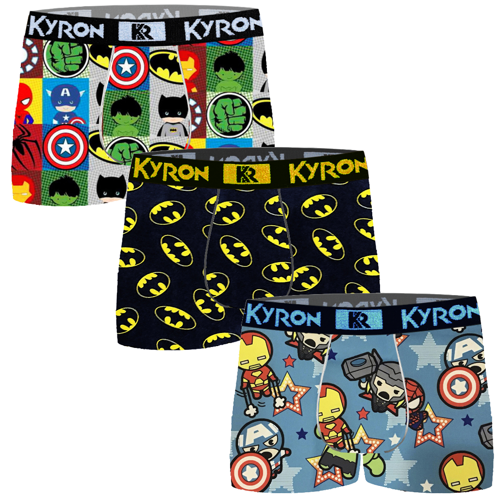 Kit 5 Cuecas Boxer Infantil Microfibra Cueca Box para Crianças | Shopee ...