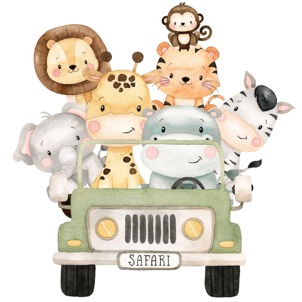 Display Safari jipe com animais 65cm | Shopee Brasil