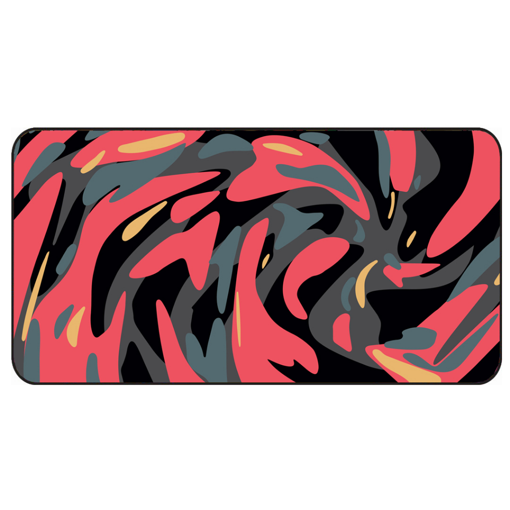 Mouse pad Gamer 70x35cm Flexivel Suporte Para Mouse E Teclado Abstrato ...