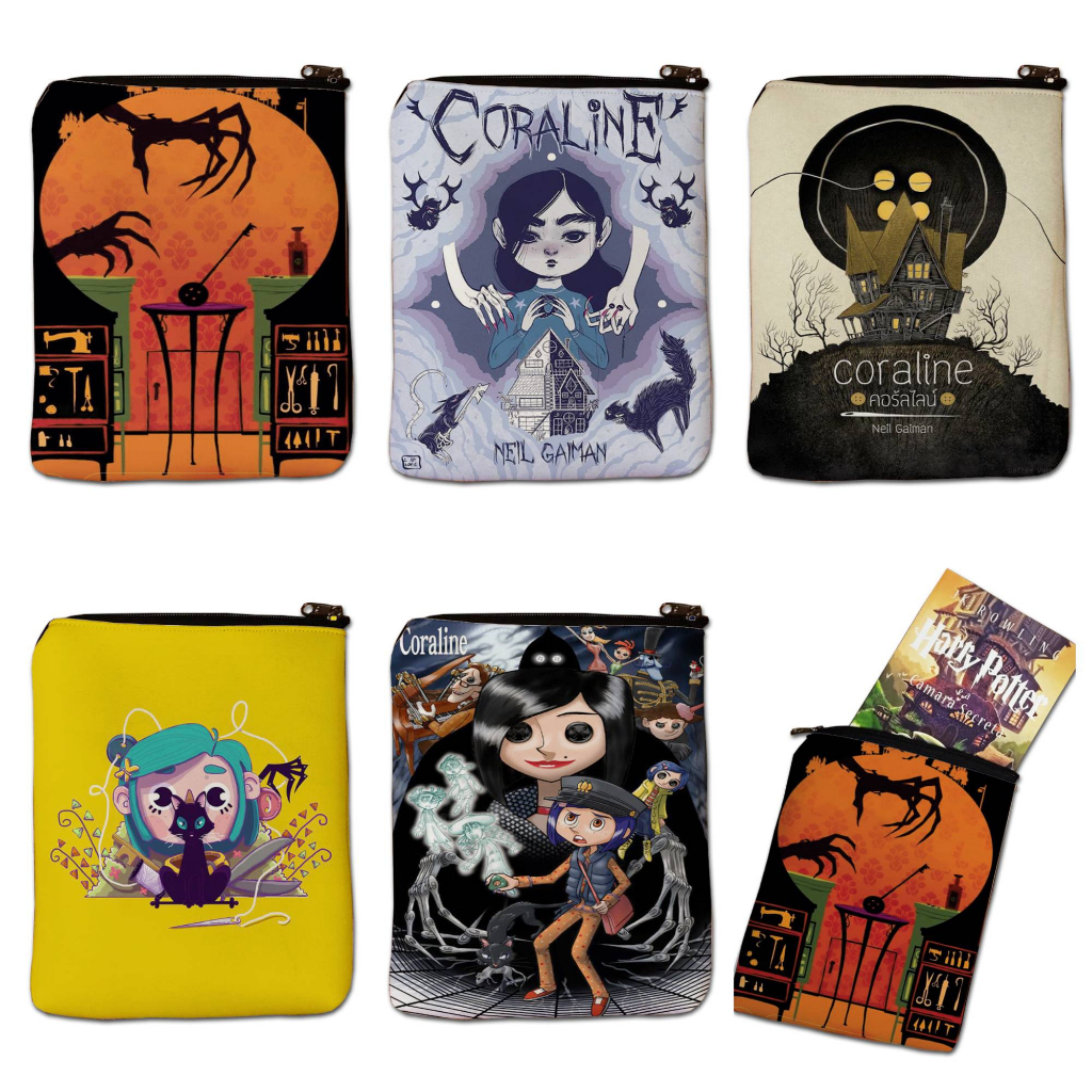Book Sleeve Porta Livros em Neoprene Linha Coraline | Shopee Brasil