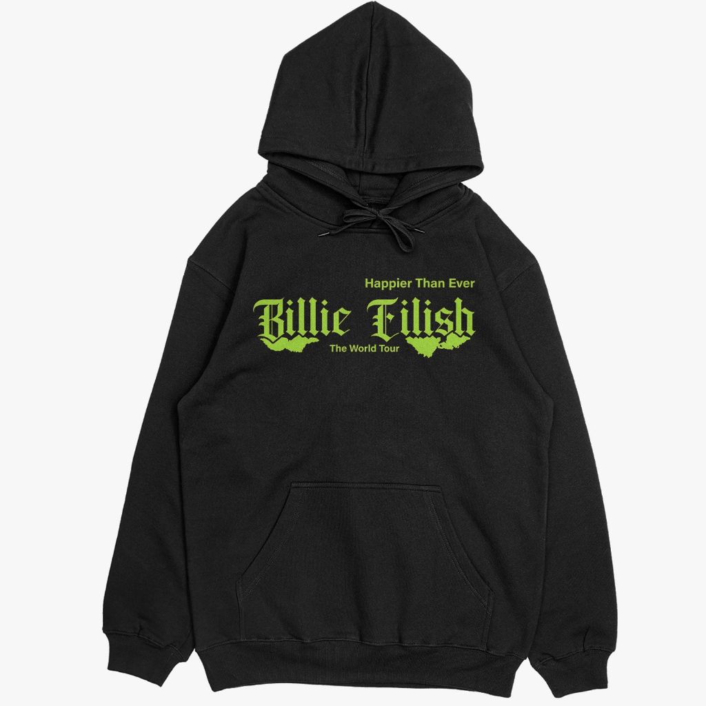Moletom Unissex Canguru Com Capuz Billie Eilish World Tour Shopee Brasil