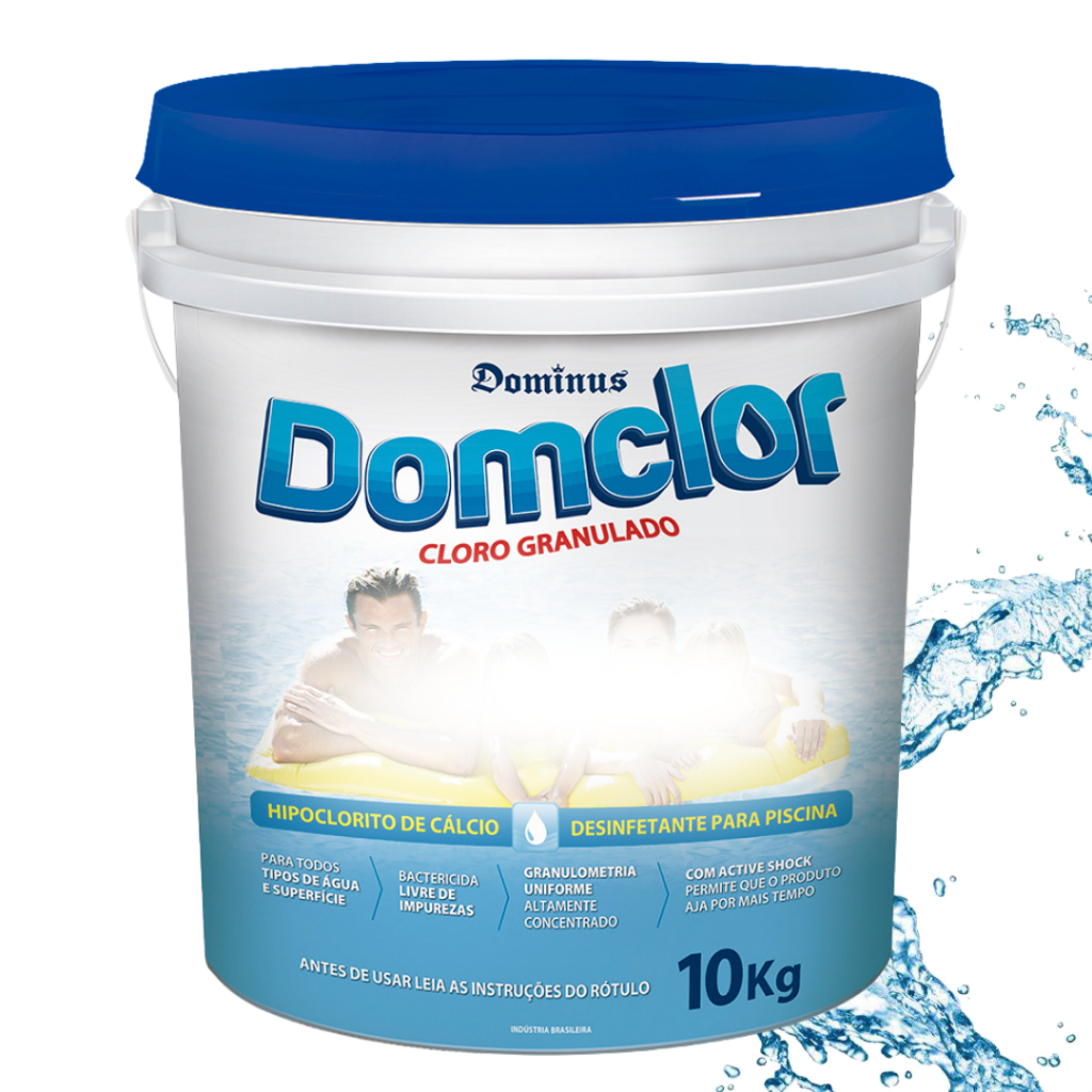 Cloro Granulado Domclor Balde 10KG 65% | Shopee Brasil