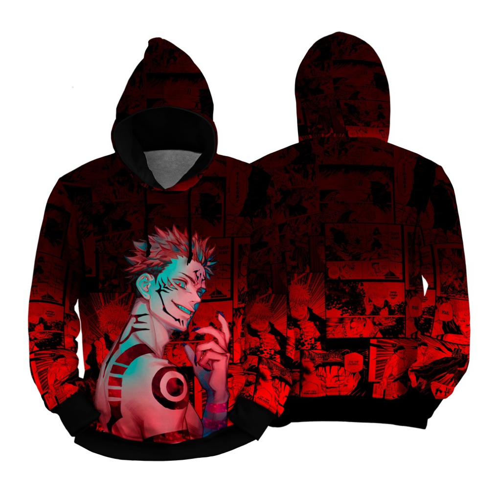 Blusa Moletom Jujutsu Kaisen Sukuna Cursed Roymen Full 0100 | Shopee Brasil
