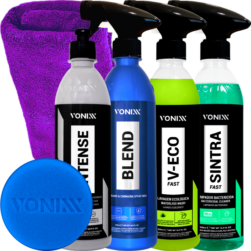 Kit Limpeza Automotiva Lavagem A Seco Profissional Vonixx | Shopee Brasil