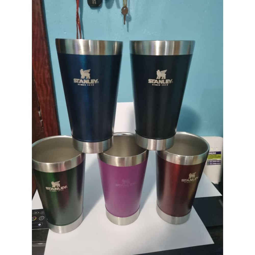 Copo Térmico Cerveja Inox Com Tampa 473ml | Shopee Brasil