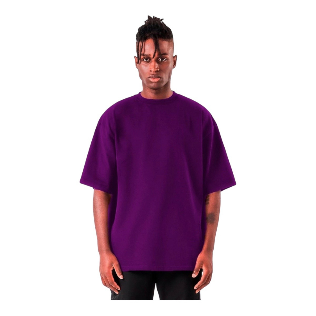 CAMISETA OVERSIZED ROXA STECCHI STREETWEAR | Shopee Brasil