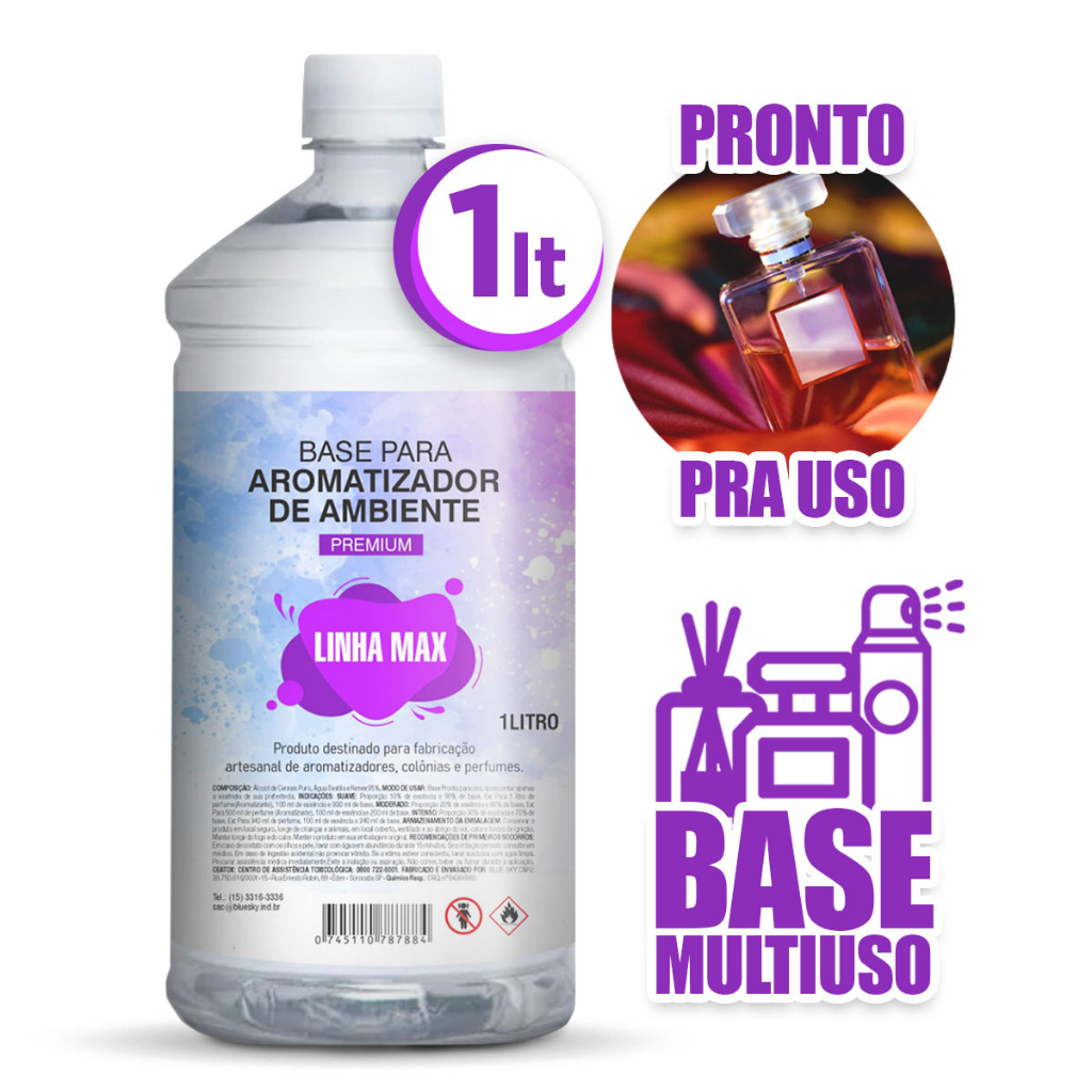 Base Para Fazer Aromatizador De Ambientes Neutro Difusor Perfumes ...