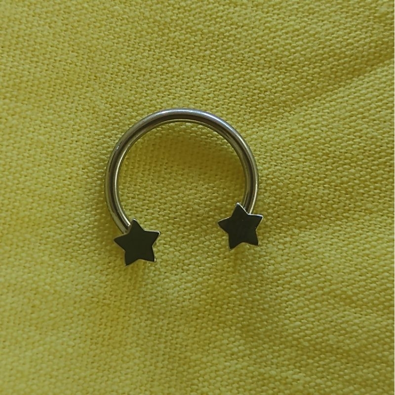 piercing septo cartilagem nariz pingente estrela | Shopee Brasil