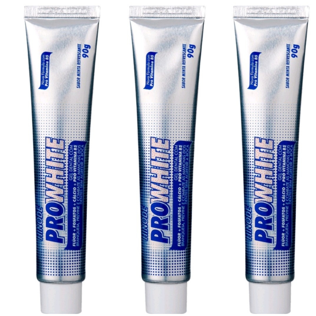 Kit 3 Gel Dental Clareador Pro White 90g | Shopee Brasil