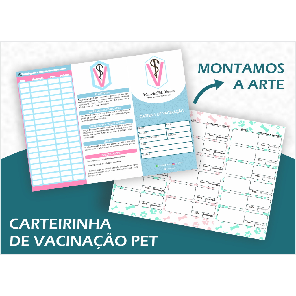 Carteirinha de Vacinação Pet | Shopee Brasil